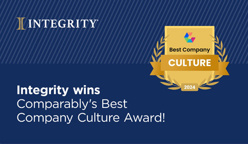 Integrity Honored with Best Company Culture Award for Cultivating an ...