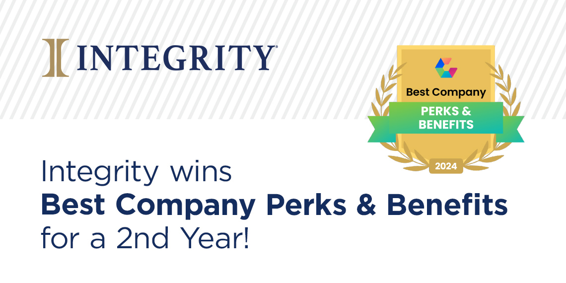 Integrity Listed as a Top 100 Best Companies for Perks and Benefits in ...